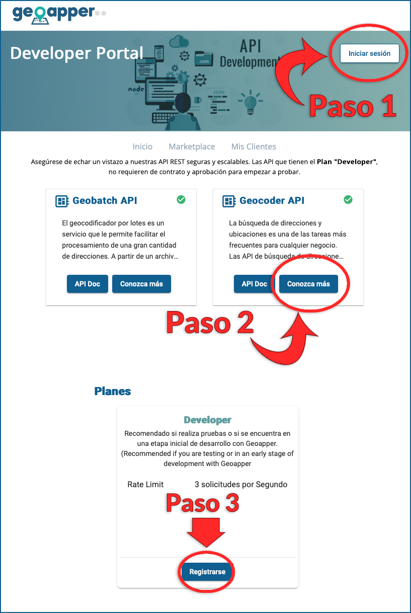 Geoapper - Developer Portal
